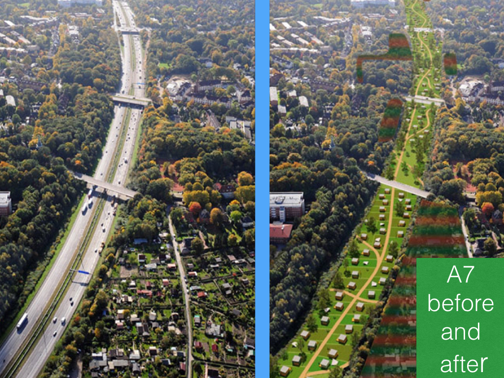 Hamburg to bury the A7 motorway - as Linz did over seven years ago